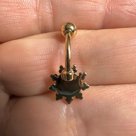 body gems | Jewelry | Body Gems Navel Ring 4g Surgical Steel Dangle ...